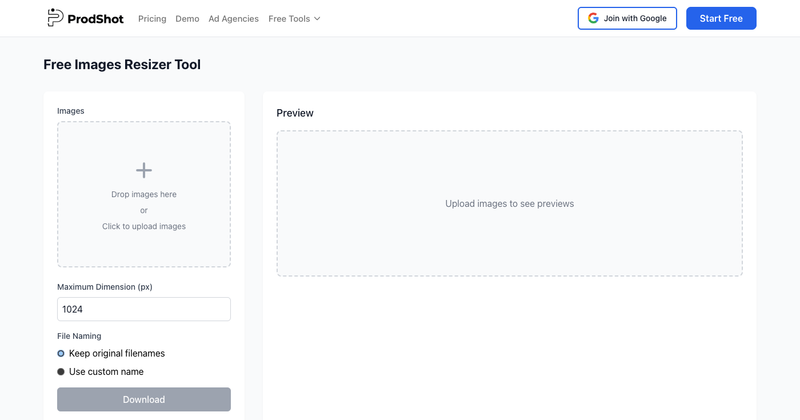 Free Image Resizer Tool - Resize Images Online | ProdShot