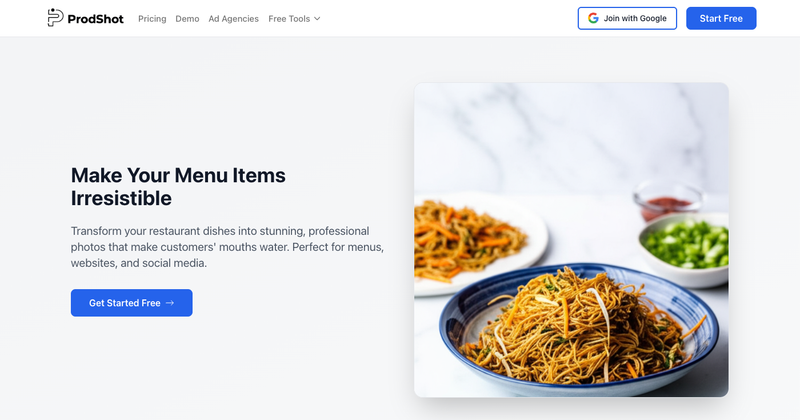 Restaurant Menu Photography | ProdShot